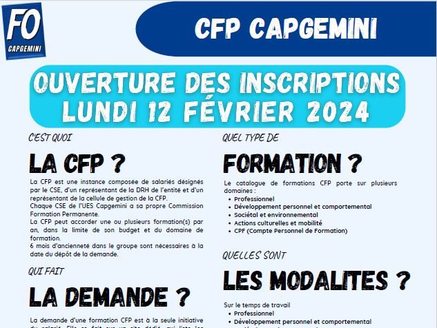 Catalogue CFP 2024 Capgemini - FO CAPGEMINI-Altran